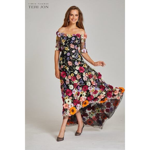 Rickie Freeman for Teri Jon | Dresses | Teri Jon Off The Shoulder ...